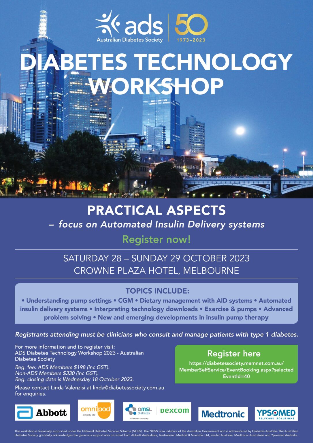 ADS Diabetes Technology Workshop 2023 - Australian Diabetes Society
