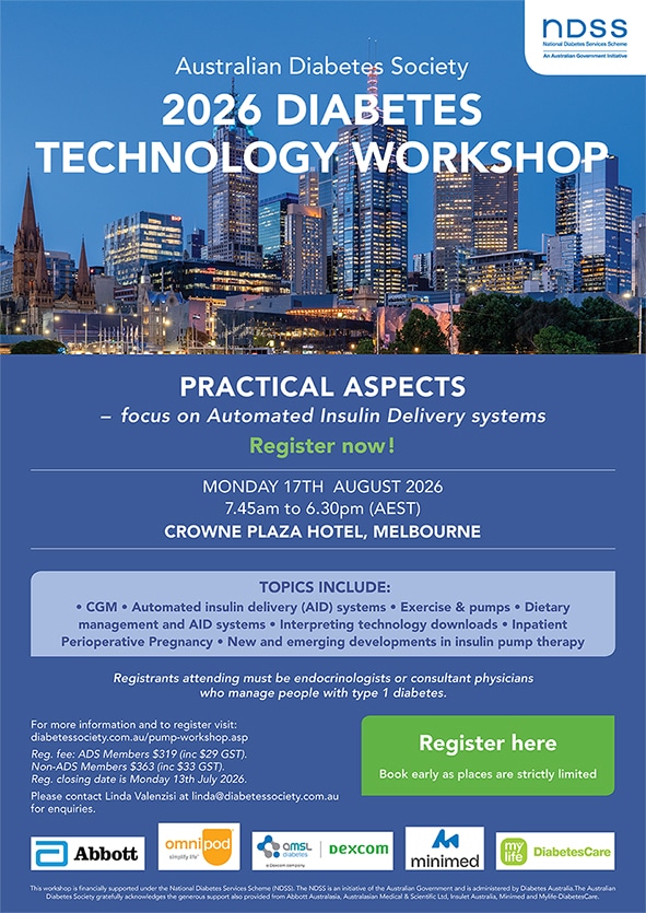 ADS Diabetes Technology Workshop 2026 - Australian Diabetes Society